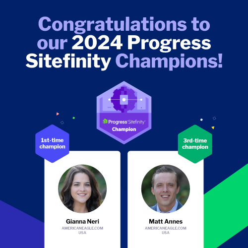 Two Americaneagle.com Employees Named Progress Sitefinity Champions ...