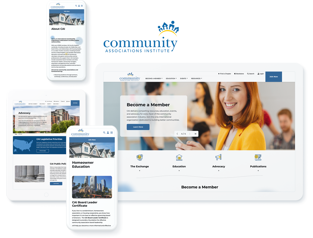 Membership Website Design and Development for Organization | CAI ...