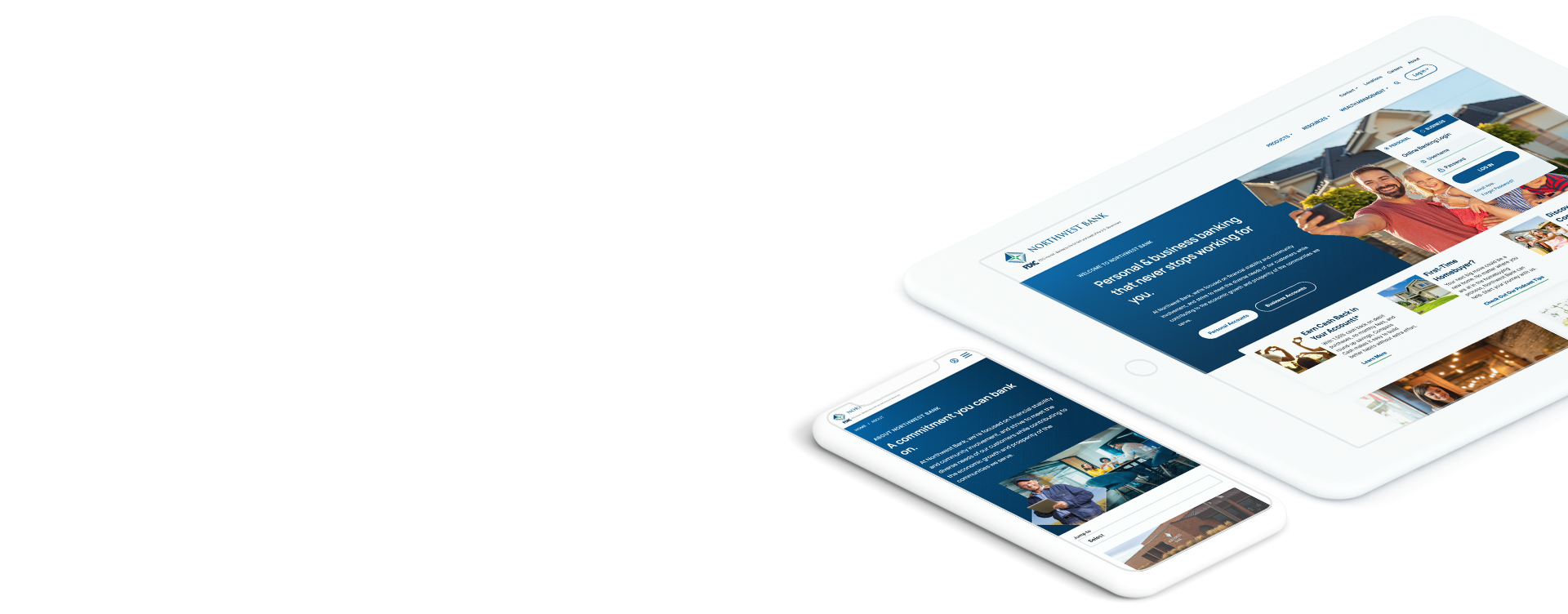 Sitefinity Website Design for Financial Services | Northwest Bank ...