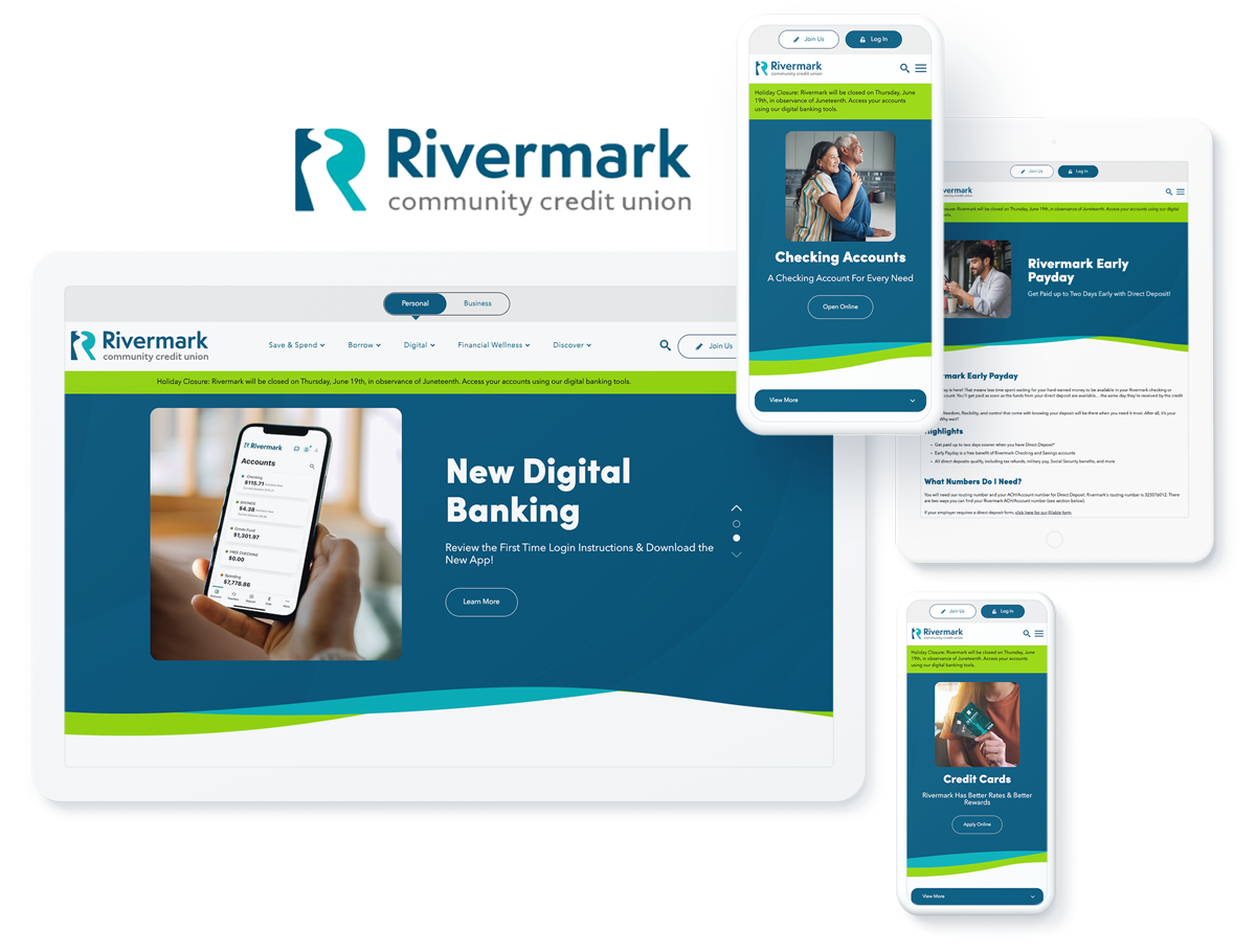 HubSpot Redesign and Web Development | Rivermark Credit Union ...