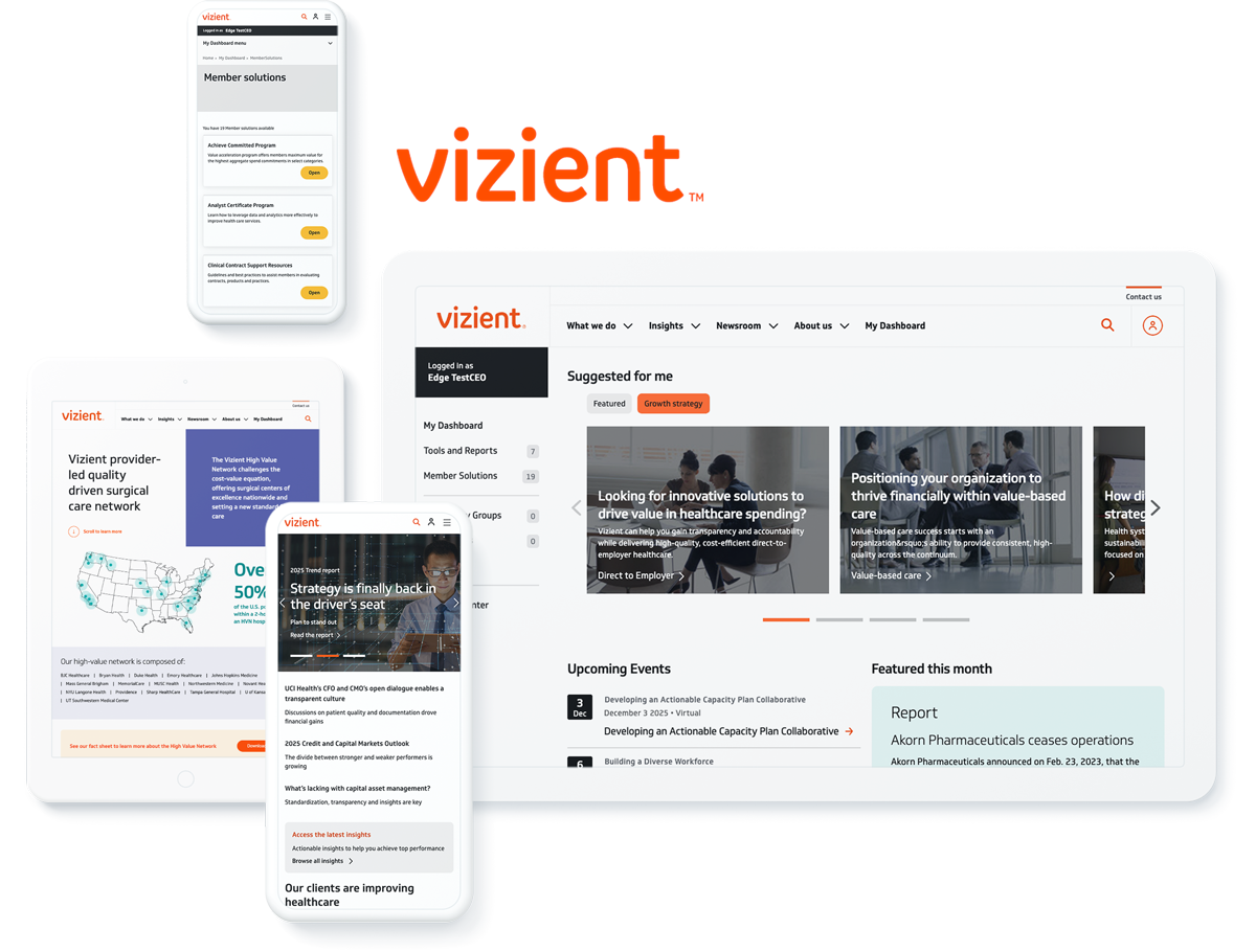 Award-Winning Digital Transformation for Healthcare Company | Vizient ...