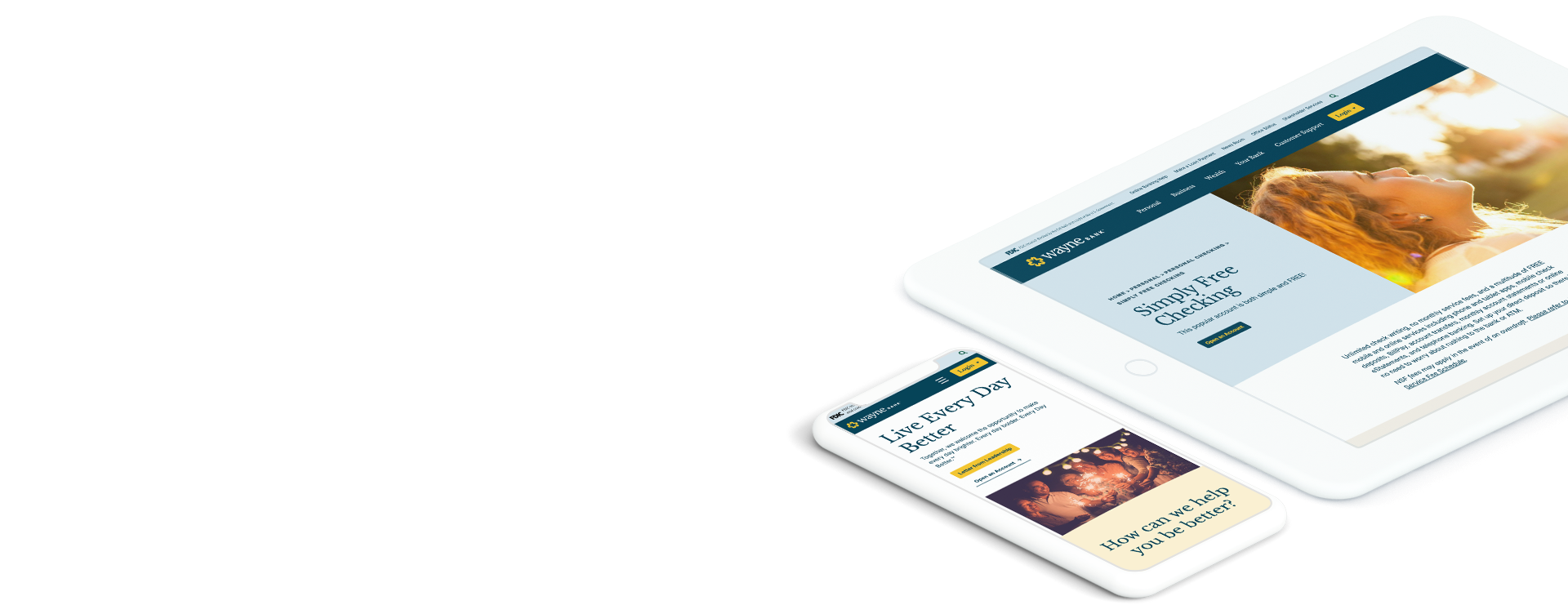 Bank Website Redesign on Kentico Xperience | Wayne Bank | Americaneagle.com
