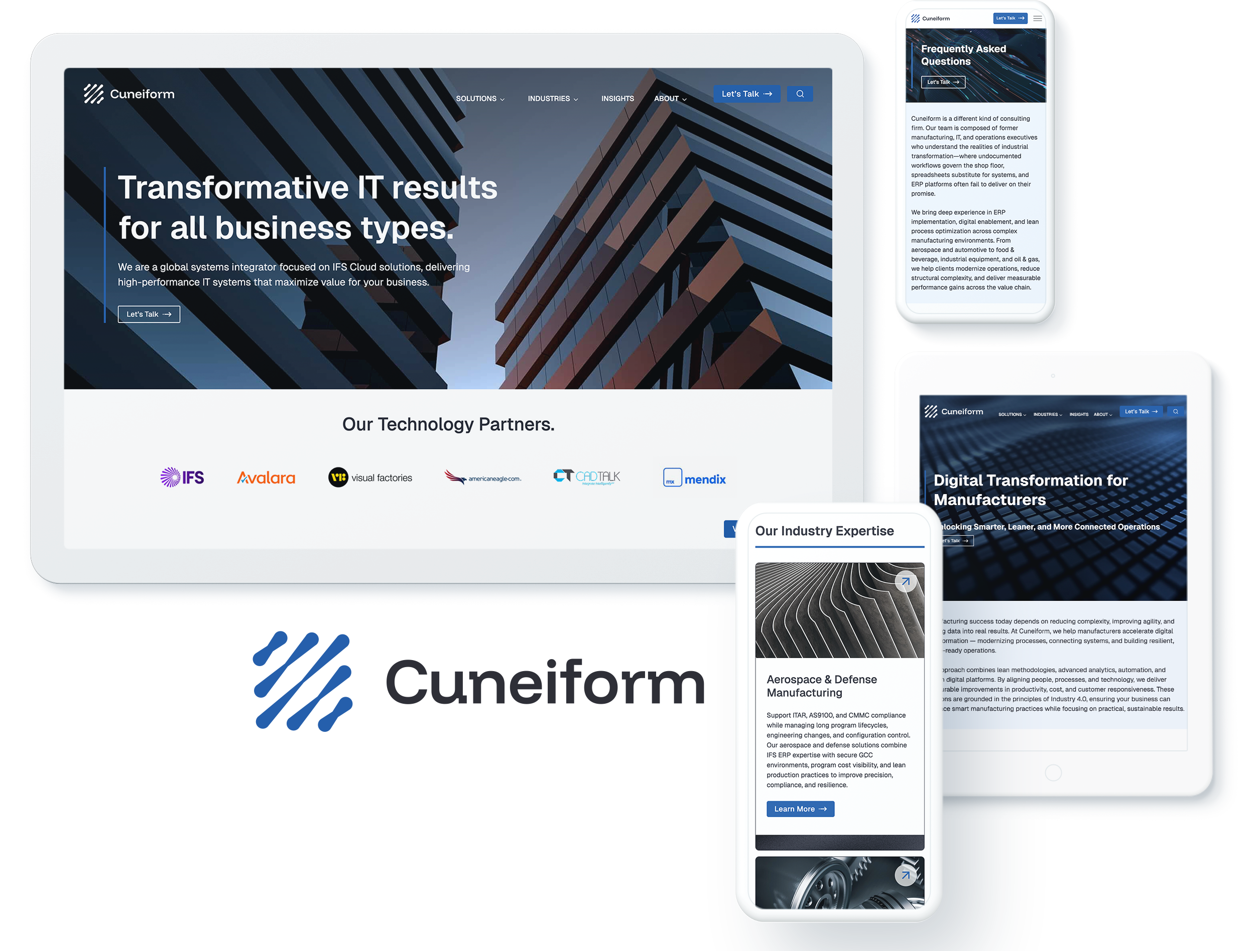 Website Redesign for IT Systems Integrator | Cuneiform | Americaneagle.com