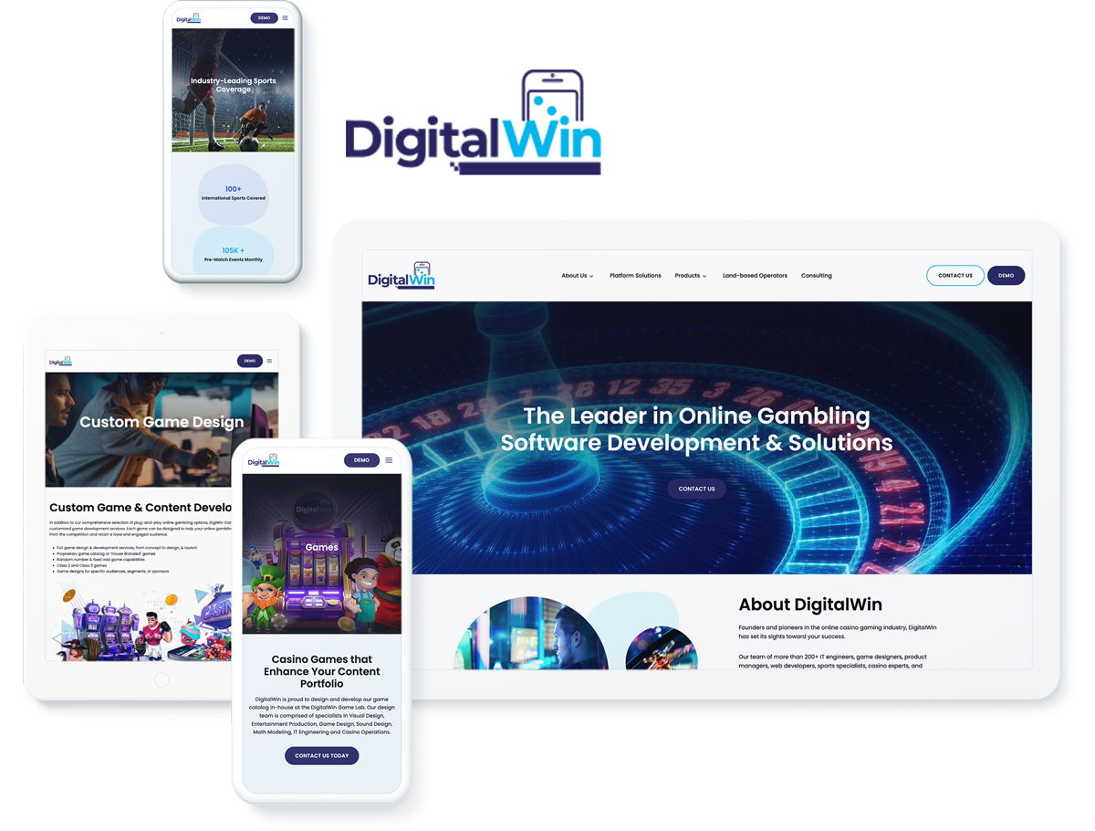 WordPress Website Redesign for Gaming Technology Leader | DigitalWin | Americaneagle.com