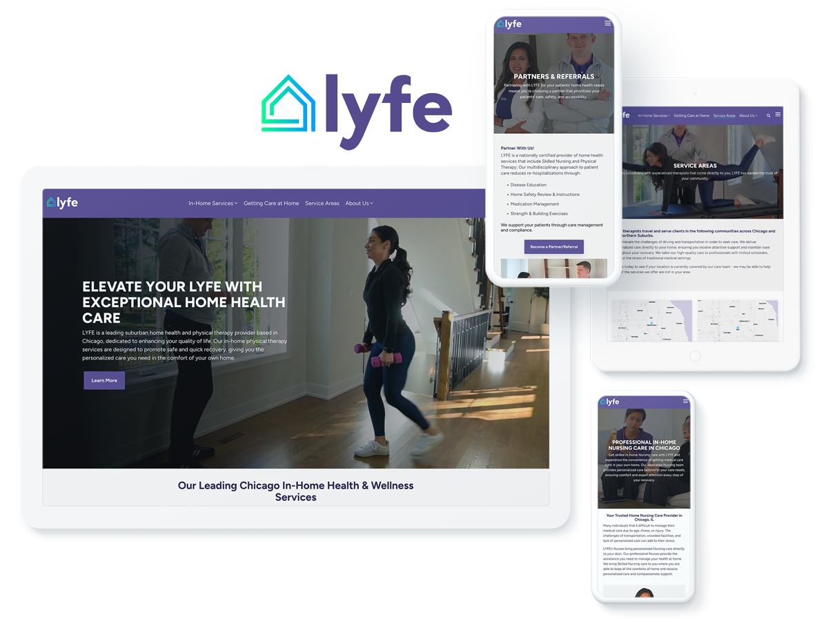 HubSpot Website Development for Home Healthcare Provider | Lyfe | Americaneagle.com