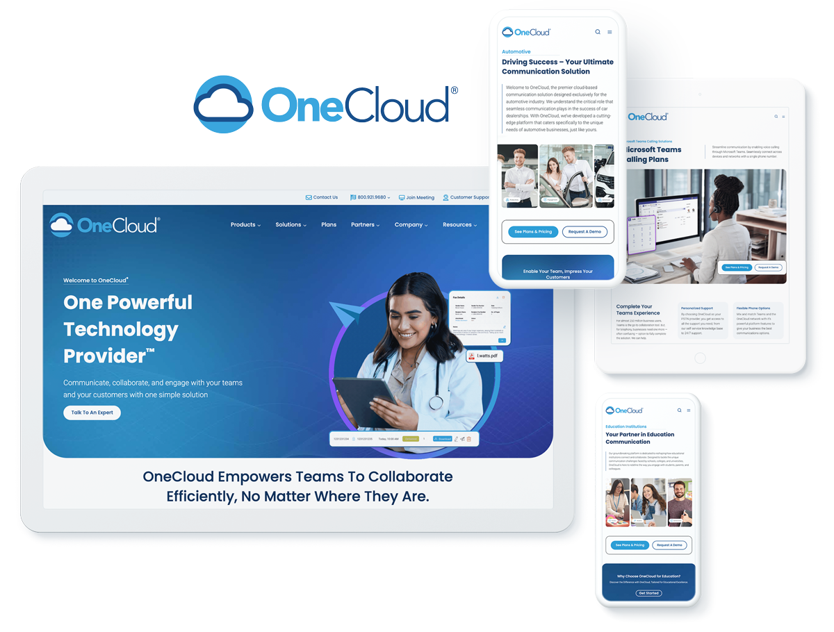 Professional Services Website Design and Development | OneCloud | Americaneagle.com