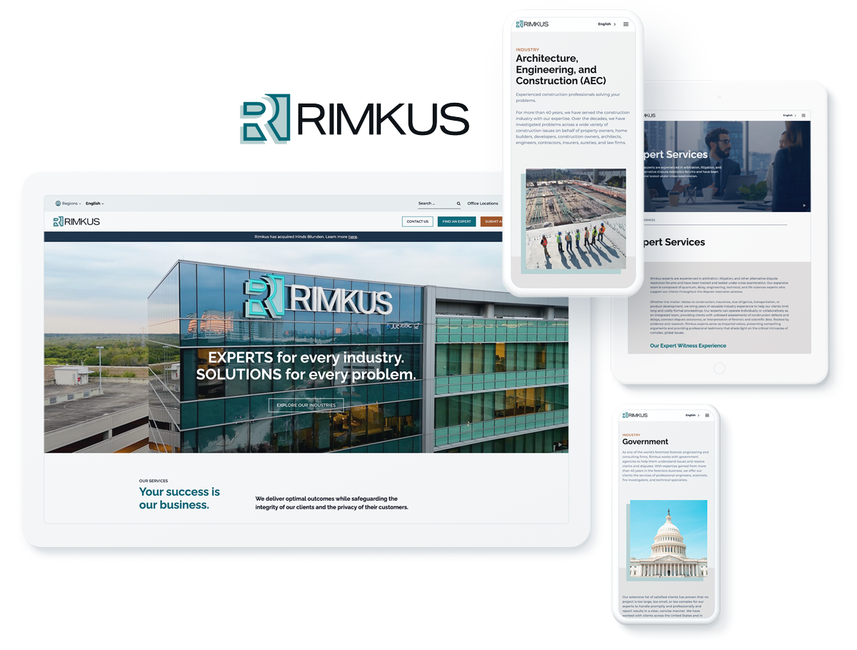 Digital Marketing and Web Development for Engineering Leader | Rimkus ...